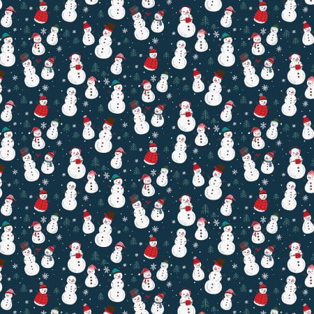 Snow Day Fun: Snowman in Navy **ALMOST GONE**